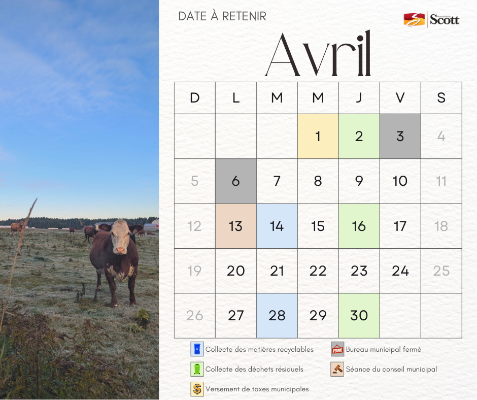 04-Avril - Municipalité de Scott