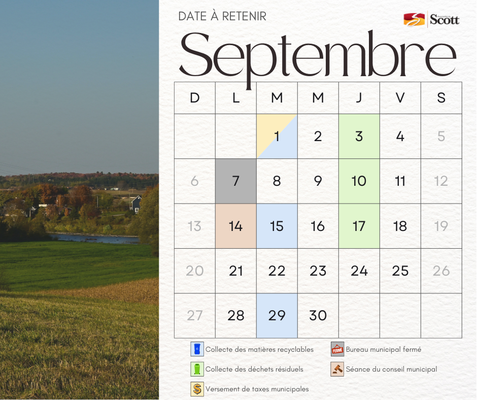 09-Septembre - Municipalité de Scott