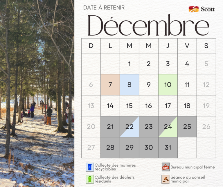 12-Décembre - Municipalité de Scott